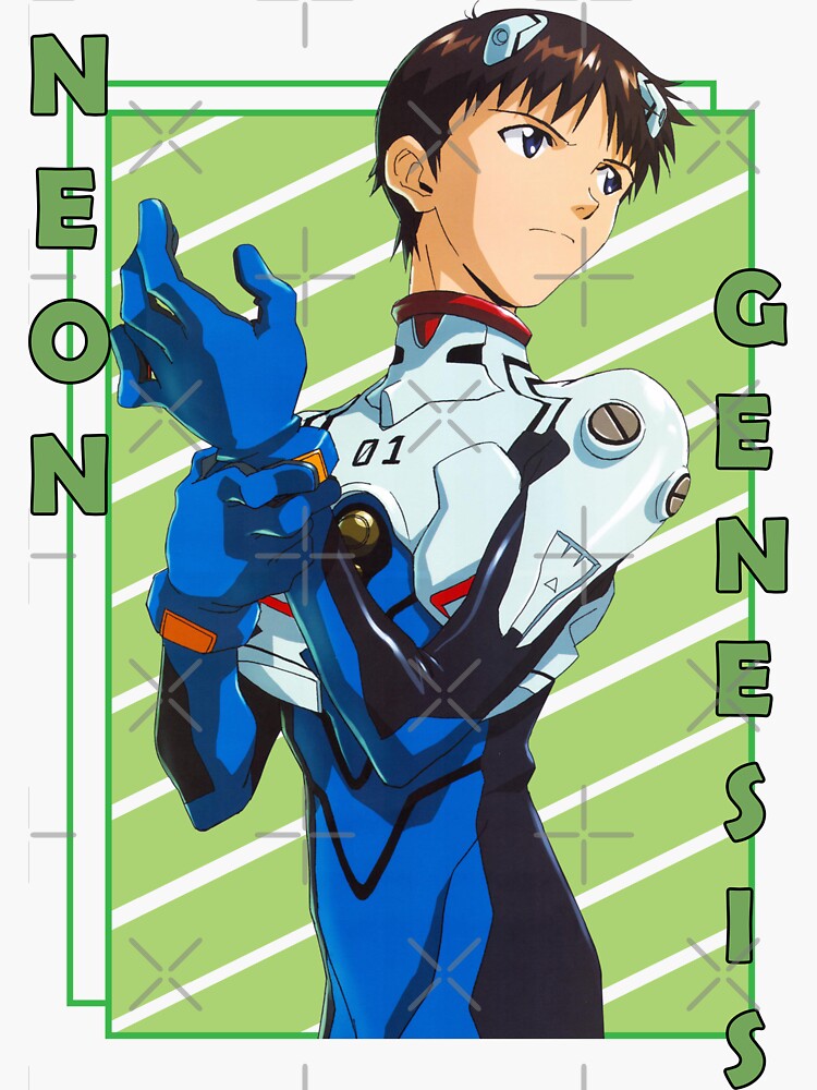 Sticker « Shinji Ikari Neon Genesis Evangelion Shinseiki Evangerion ...