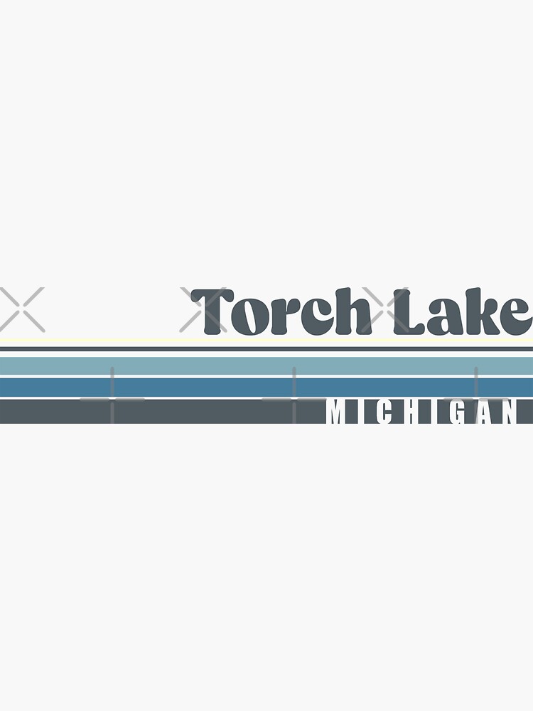 "Torch Lake Michigan" Sticker by DraftedOffroad | Redbubble