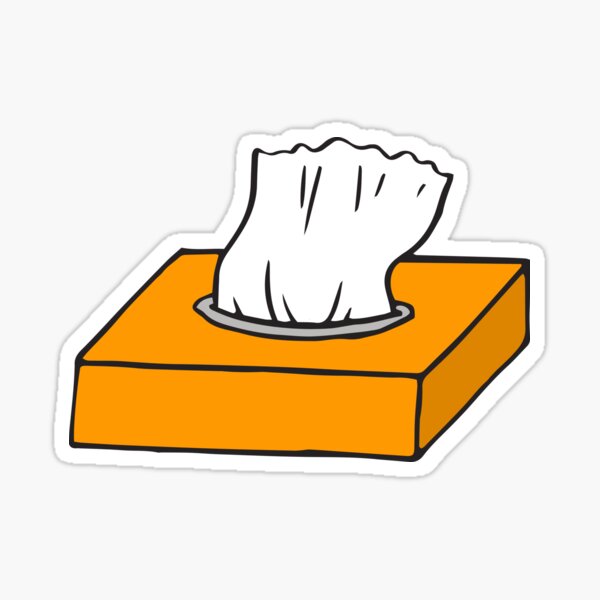 "Tissue box" Sticker by PunPedia | Redbubble
