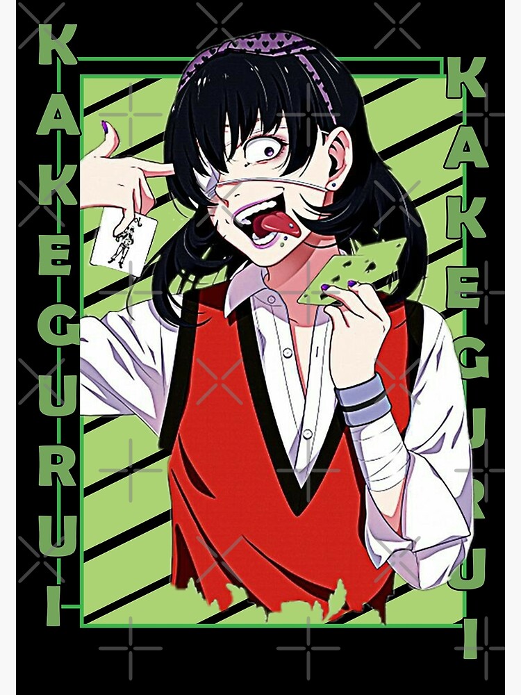 "Midari Ikishima Kakegurui Kakegurui Twin Color Stripe Design" Poster ...