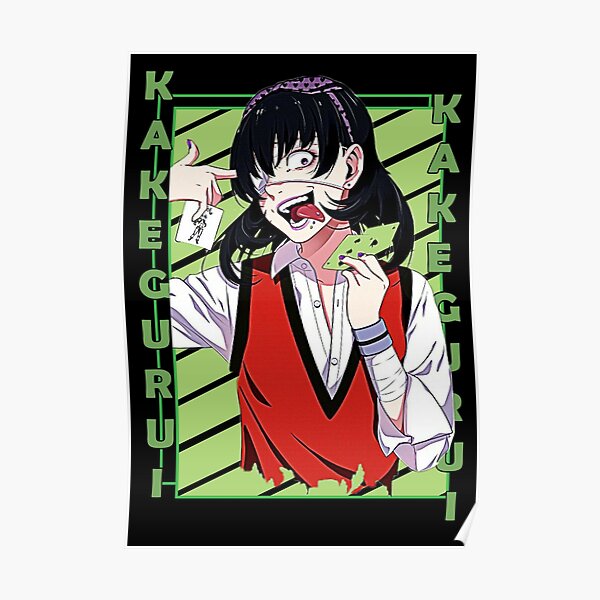 "Midari Ikishima Kakegurui Kakegurui Twin Color Stripe Design" Poster ...