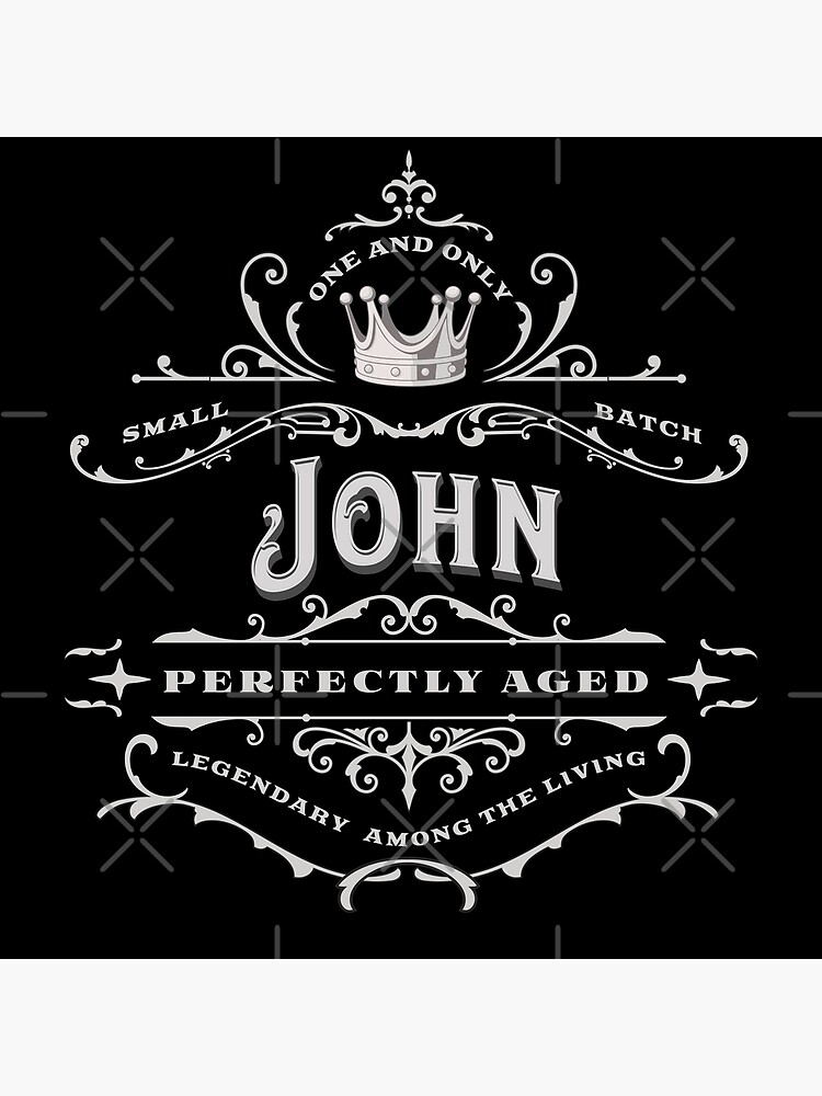 "John personalized custom John vintage logo design" Poster for Sale by ...