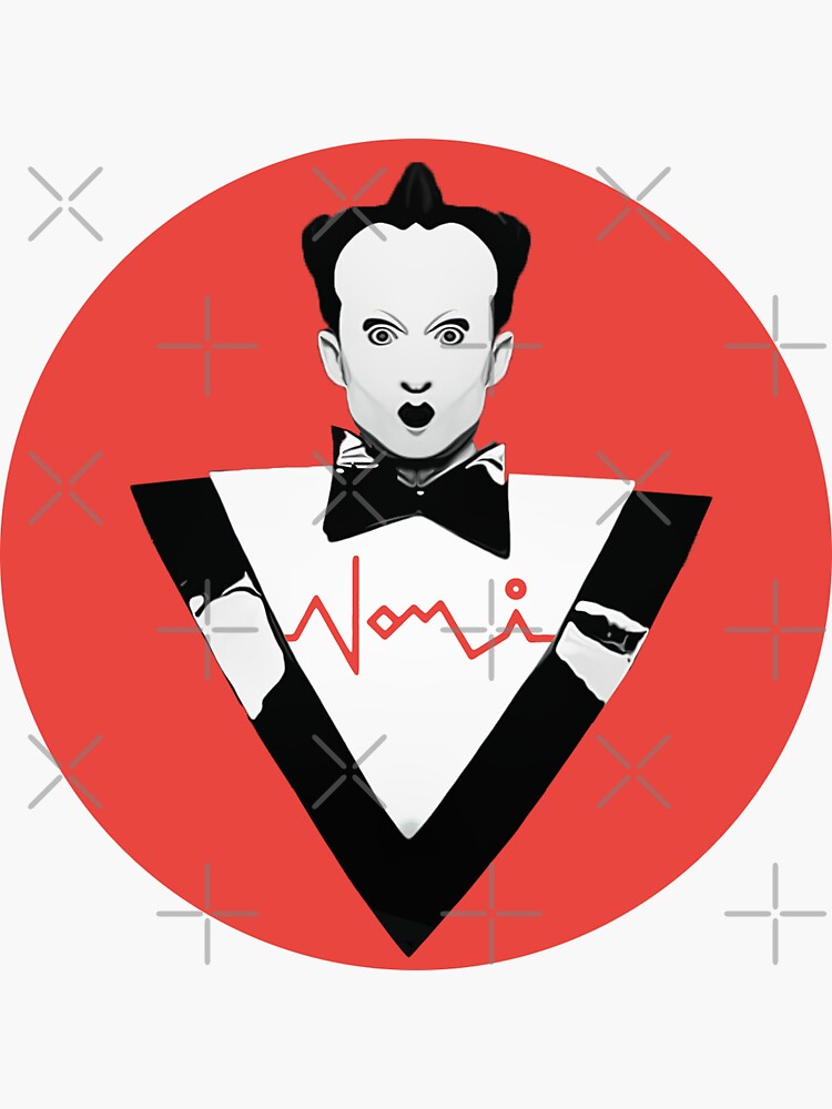 "Klaus Nomi" Sticker by RFive | Redbubble