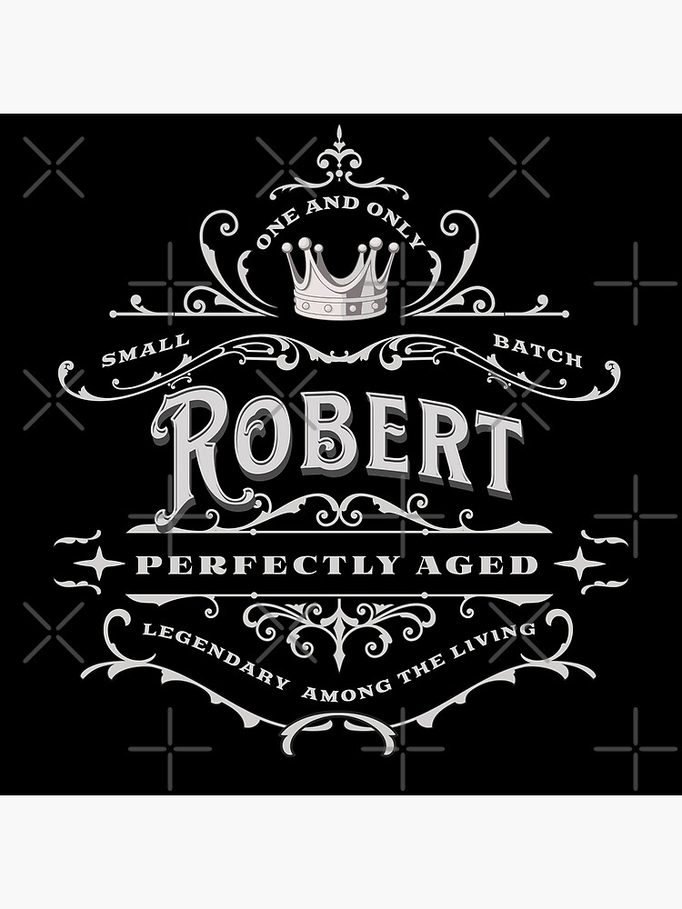 "Robert personalized custom Robert vintage logo design" Poster for Sale ...