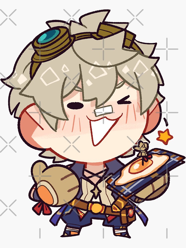 "Genshin Impact Bennett" Sticker for Sale by Oletarts | Redbubble