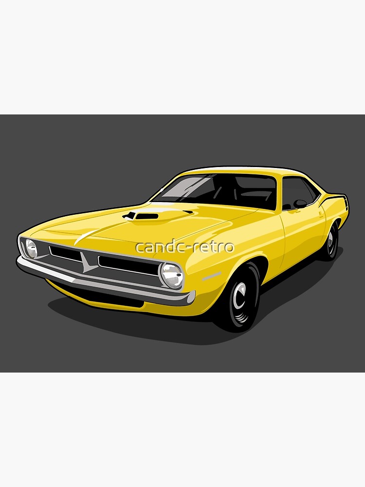 "1970 Plymouth Barracuda in Curious Yellow" Poster for Sale by candc ...