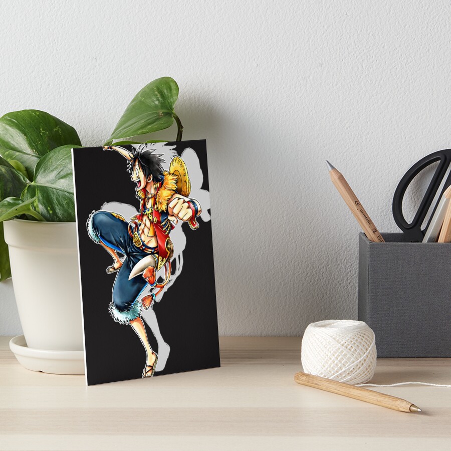 "Monkey D.luffy cartoon" Art Board Print by Mariosketch | Redbubble