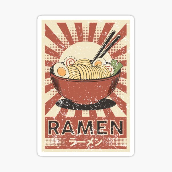 "Ramen Noodles" Sticker by 17Anons | Redbubble