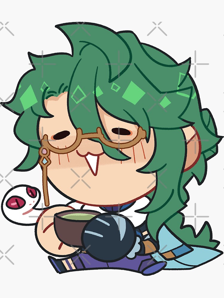 "Genshin Impact Baizhu" Sticker for Sale by Oletarts | Redbubble