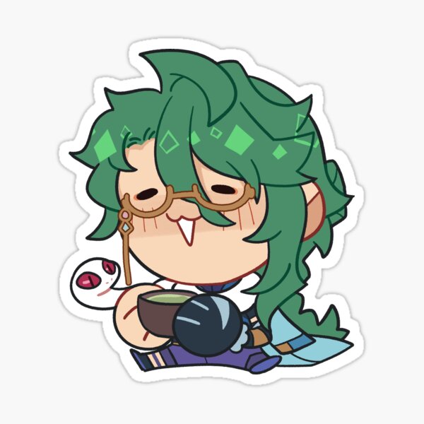 Genshin Impact Baizhu Sticker By Oletarts Redbubble