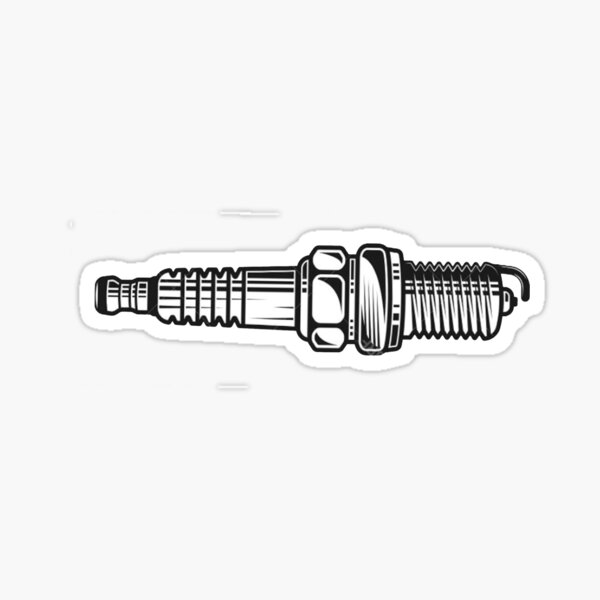 "Spark Plug " Sticker for Sale by Whitetailcrafts | Redbubble