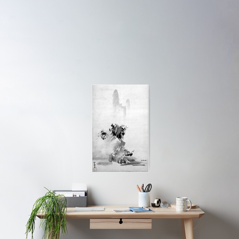 "Sesshu Toyo Haboku-Sansui Landscape Poster" Poster for Sale by ...