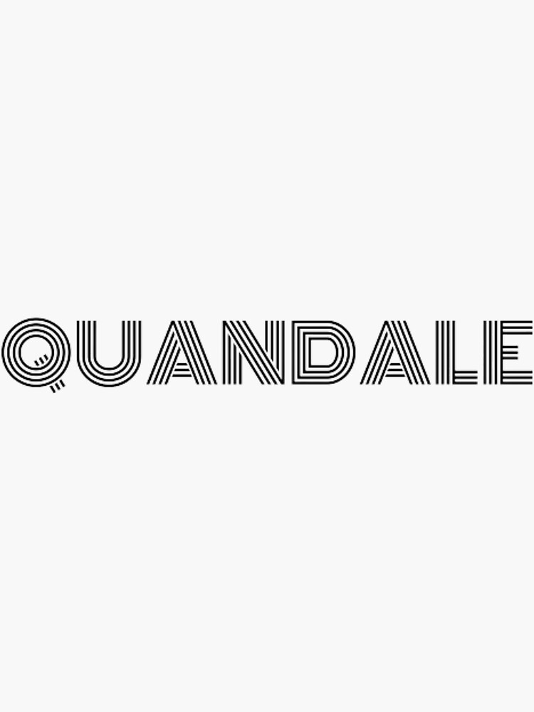 "Quandale " Sticker for Sale by samdimax | Redbubble
