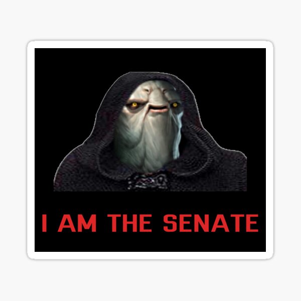 "I AM THE SENATE - Stellaris Jeff " Sticker for Sale by ContTraders ...