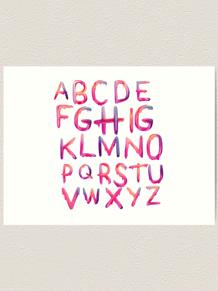 "ABC ALPHABET 2022 ,Alphabet for teachers and learners" Art Print for ...