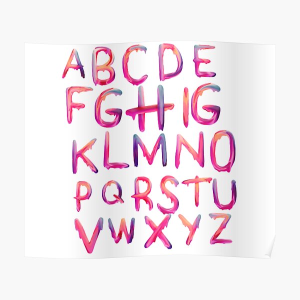 "ABC ALPHABET 2022 ,Alphabet for teachers and learners" Poster for Sale ...