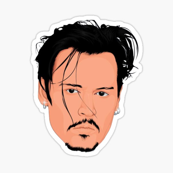 "Johnny Depp" Sticker by seth-1234 | Redbubble
