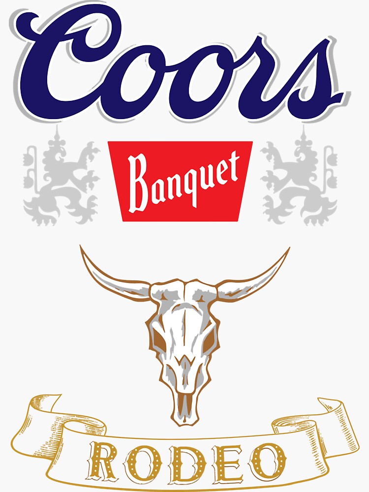 "Coors Banquet Rodeo, Coors Rodeo Colorway" Sticker by rosolwegironefn ...