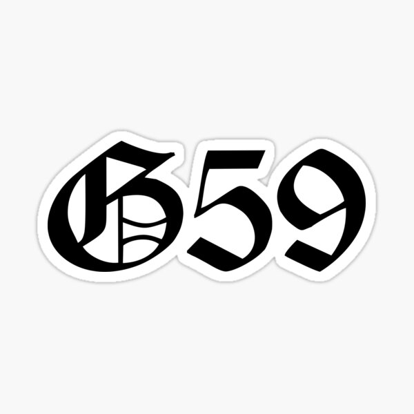 "G59" Sticker by brianpiroska | Redbubble