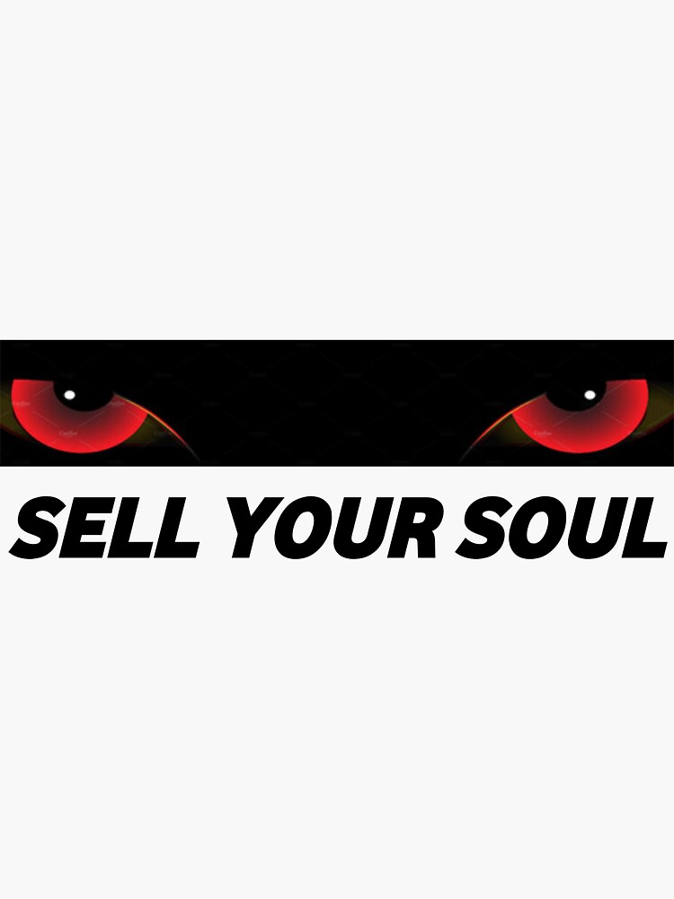 "Sell your soul | devil eyes, devil character" Sticker by SAMBA4STORE ...