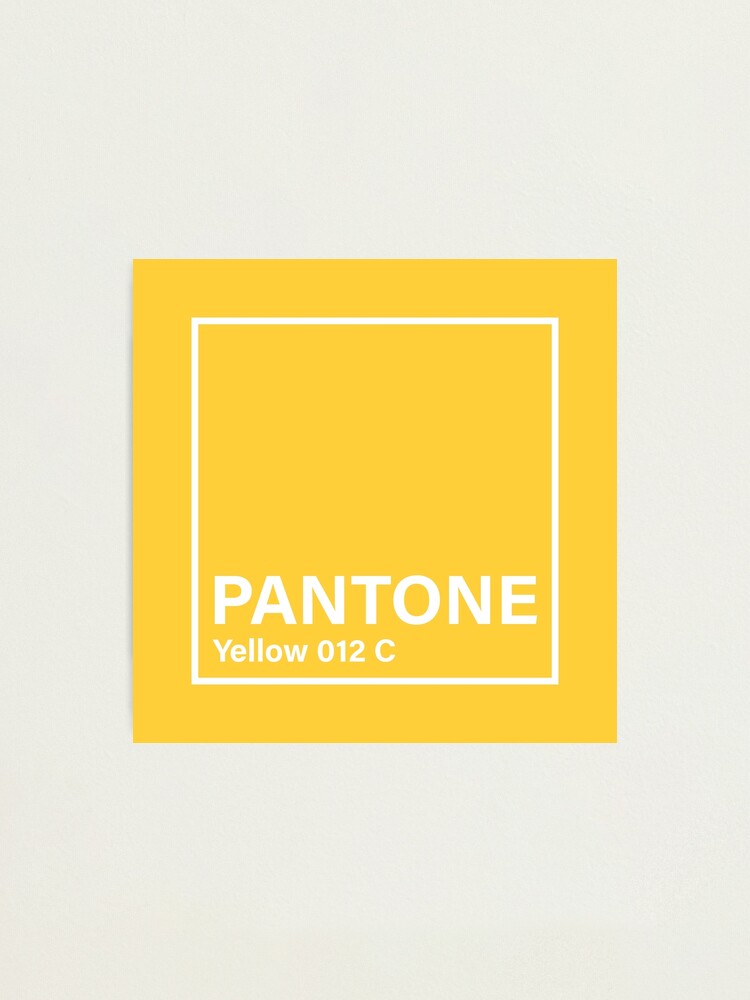 "pantone Yellow 012 C" Photographic Print by princessmi-com | Redbubble