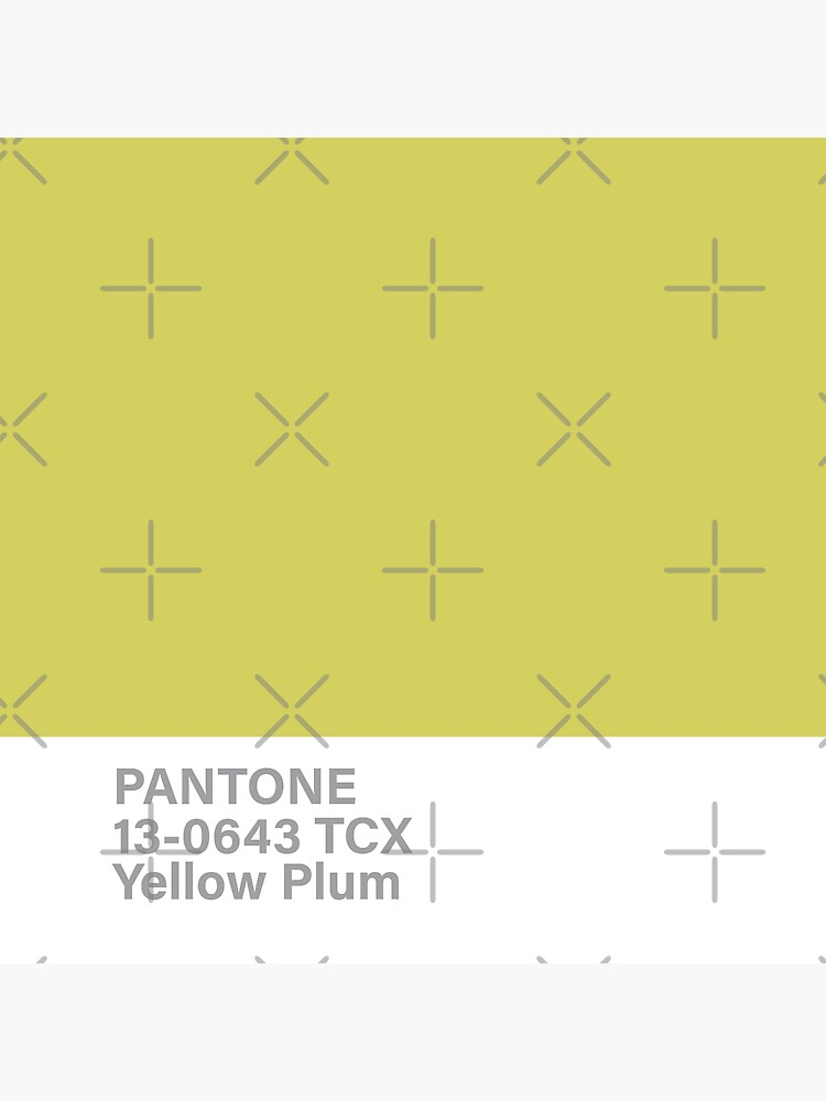"pantone 13-0643 TCX Yellow Plum" Poster for Sale by princessmi-com ...