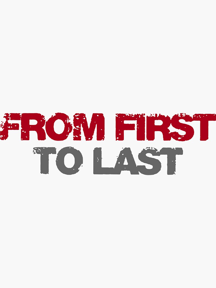"From First to Last Band" Sticker by genetrapp | Redbubble