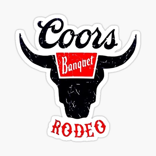 "Coors Banquet Rodeo, Coors Rodeo Colorway" Sticker by rosolwegironefn ...