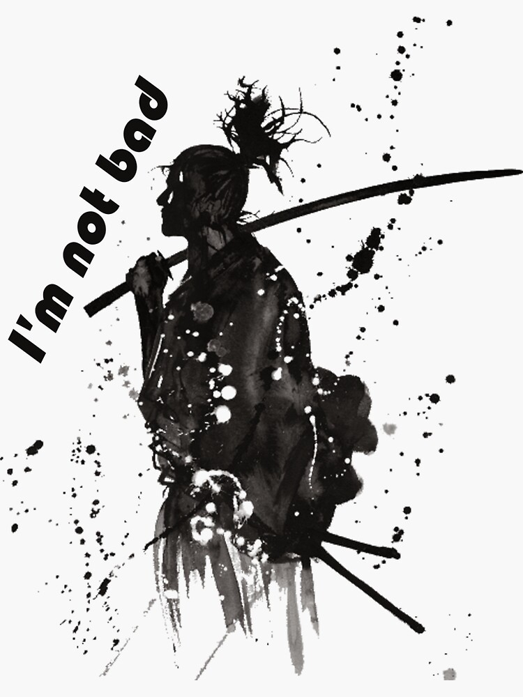 "Im not bad" Sticker by A-Bstore | Redbubble