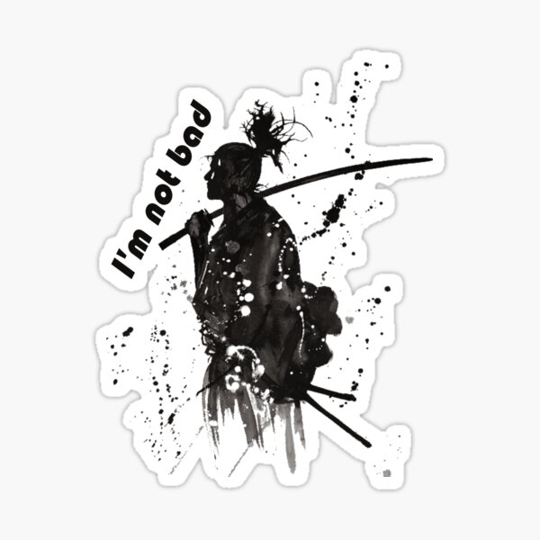"Im not bad" Sticker by A-Bstore | Redbubble