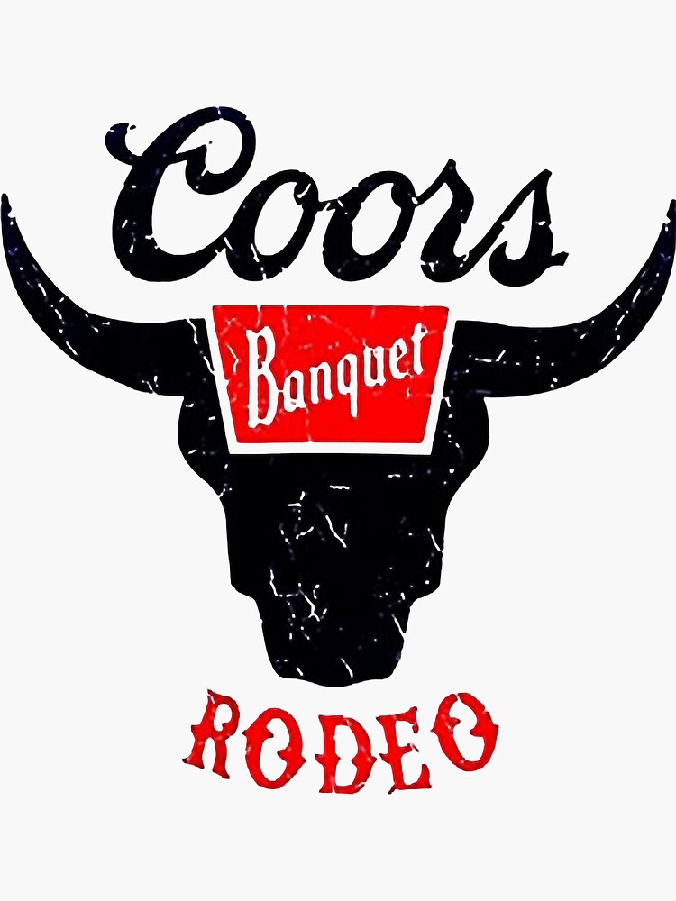 "Coors Banquet Rodeo, Coors Rodeo Colorway" Sticker by colerprmutoc ...