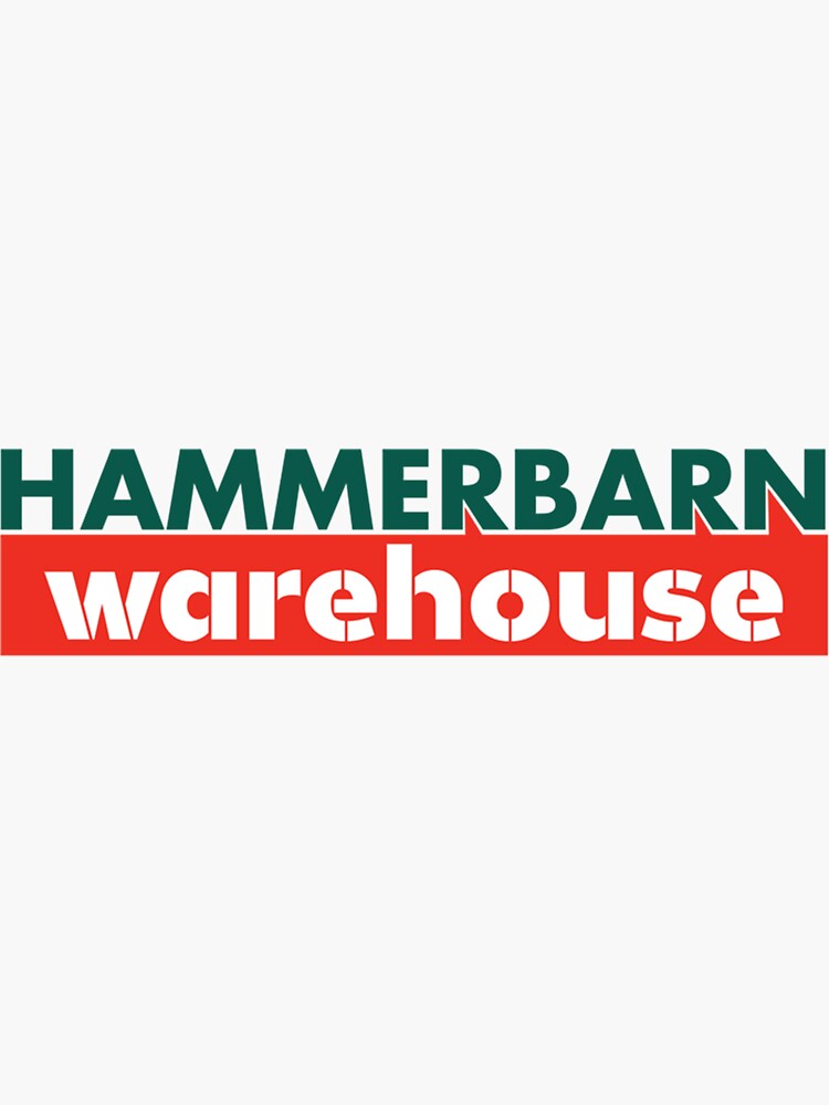"Hammerbarn Warehouse" Sticker by NaomiTyler | Redbubble