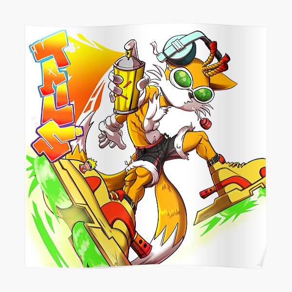 "Tails x Beat" Poster for Sale by 5amson | Redbubble