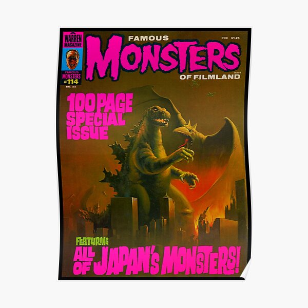 "AND ANOTHER GREAT VINTAGE FAMOUS MONSTER MAGAZINE COVER!" Poster for ...