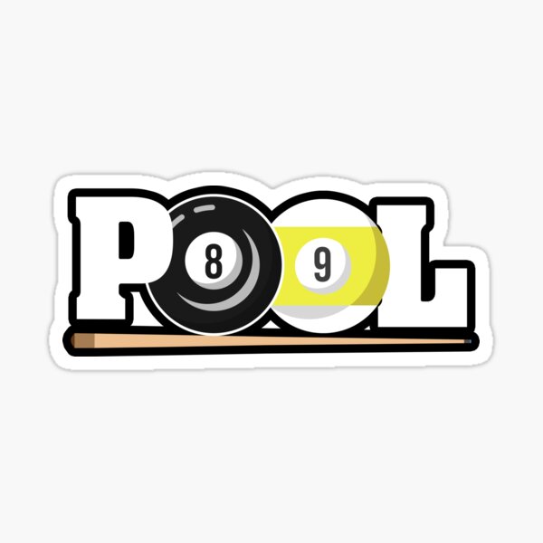 "8 Ball 9 Ball Pool Player Billiards" Sticker by weirdrelatives | Redbubble