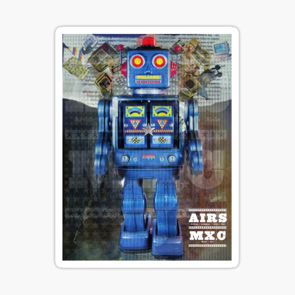 "AIRS MXC WELCOME TO THE FUTURE" Sticker by nosllevaeldiabl | Redbubble