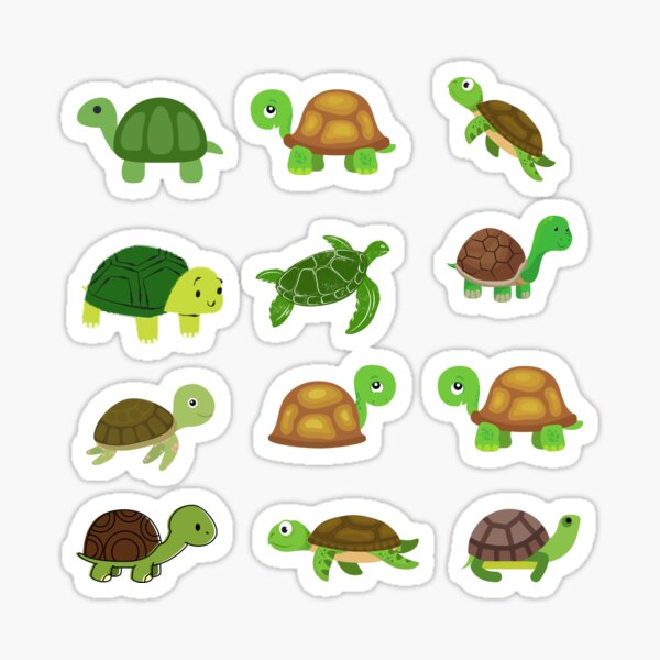 "Turtle family" Sticker by Hfahed | Redbubble