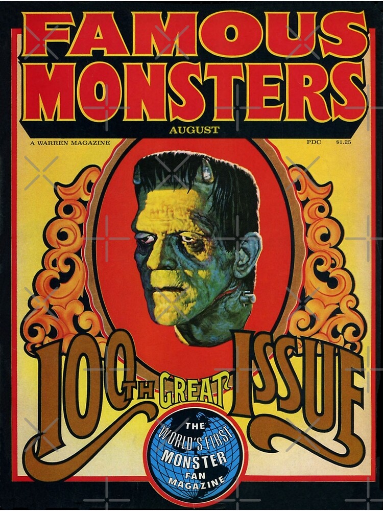 "YES! ANOTHER GREAT VINTAGE FAMOUS MONSTER MAGAZINE COVER!" Poster by ...