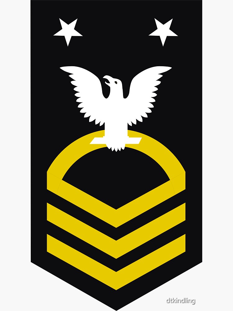 "MCPO Master Chief Petty Officer GOLD" Sticker for Sale by dtkindling ...
