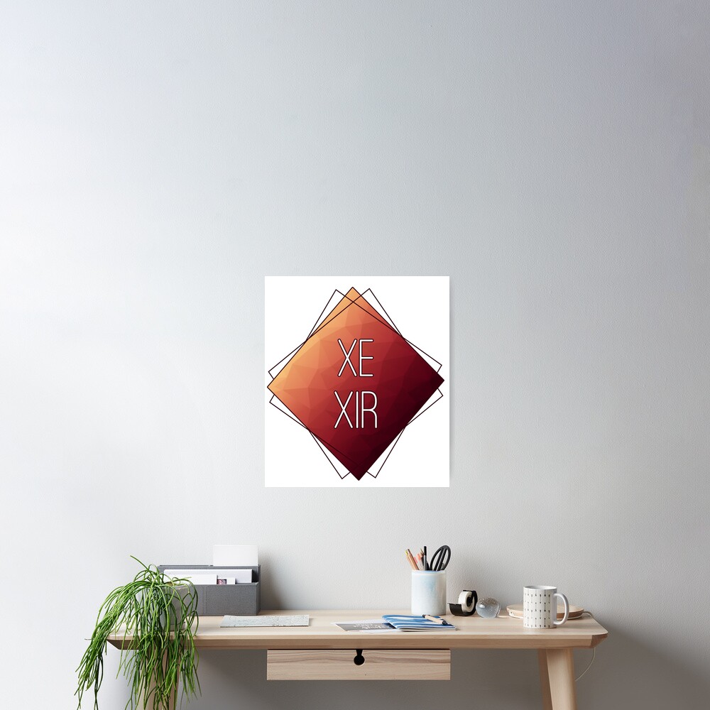 "Xe/Xir Prismatic Pronouns" Poster for Sale by MeridianDesigns | Redbubble