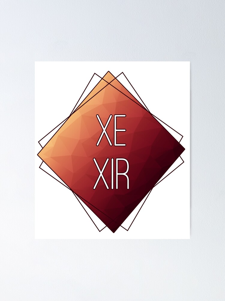 "Xe/Xir Prismatic Pronouns" Poster for Sale by MeridianDesigns | Redbubble