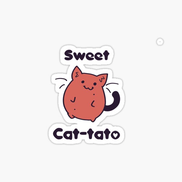 "Sweet Cat Potato" Sticker by WhimskyClo | Redbubble