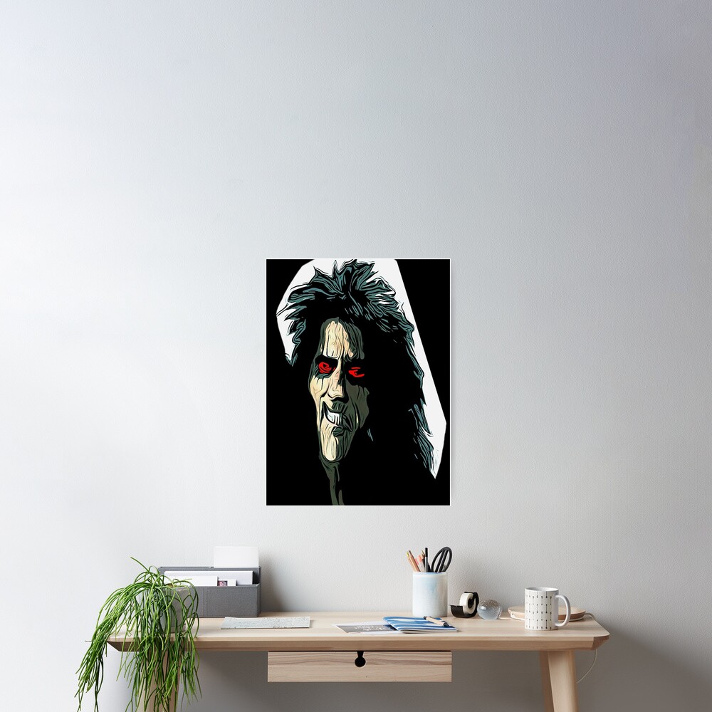 "scary face digital art" Poster for Sale by RikkiD9 | Redbubble