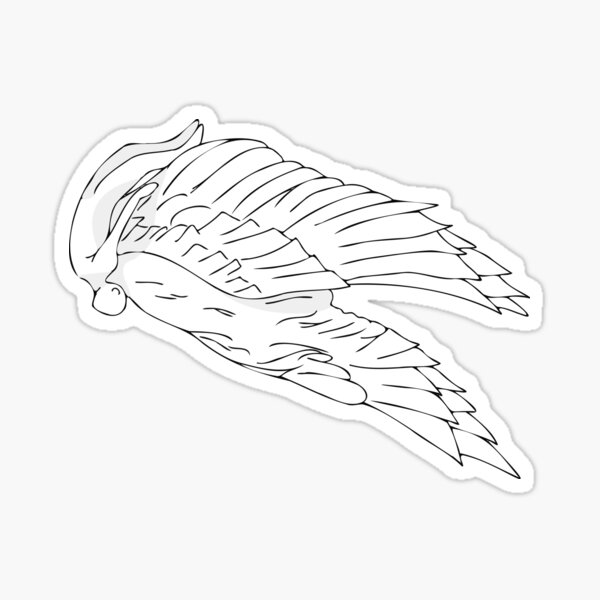 "Rising Angel" Sticker by ViridianSky | Redbubble