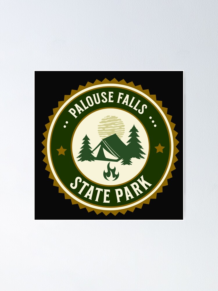 "Camping Palouse Falls State Park Washington" Poster for Sale by ...