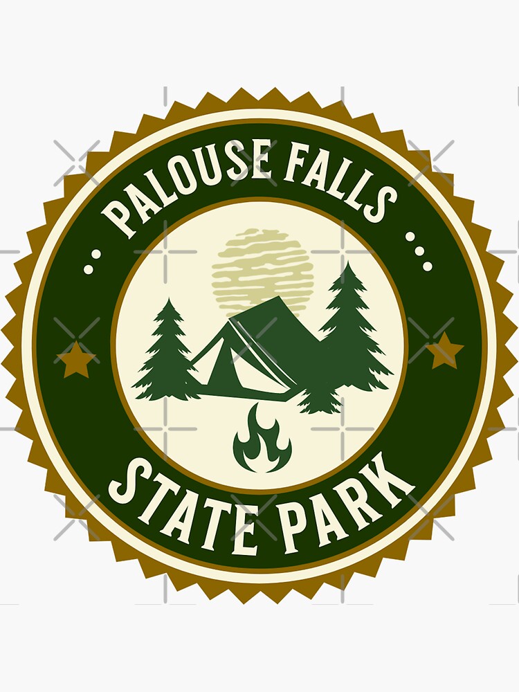 "Camping Palouse Falls State Park Washington" Sticker by CattlettArt ...