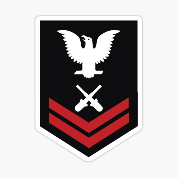 "GM2 Gunner's Mate Second Class" Sticker for Sale by dtkindling | Redbubble