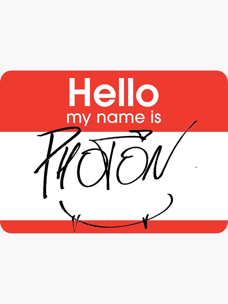 "Photon at Work" Sticker by photondetective | Redbubble