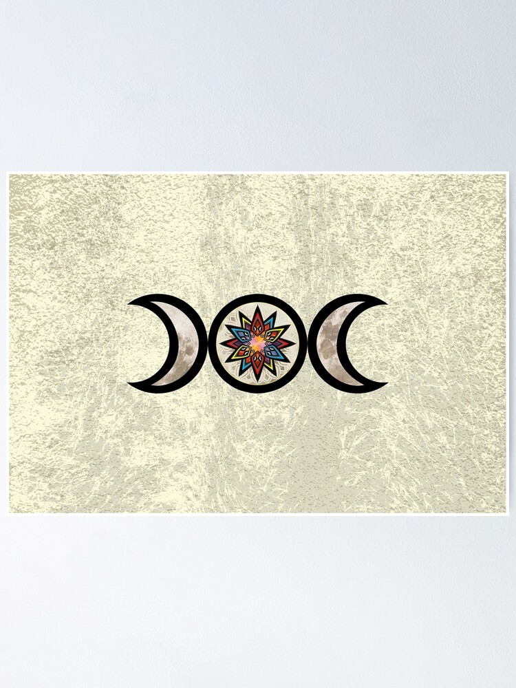 "Triple Moon Symbol" Poster for Sale by gavila | Redbubble