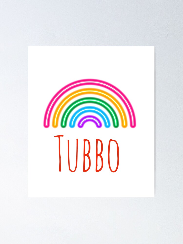 " rainbow tubbo" Poster by bestizeyy | Redbubble